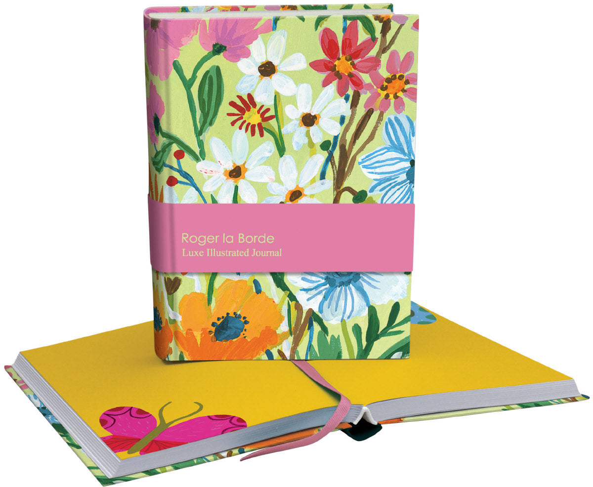 Roger la Borde Flower Field Illustrated Journal