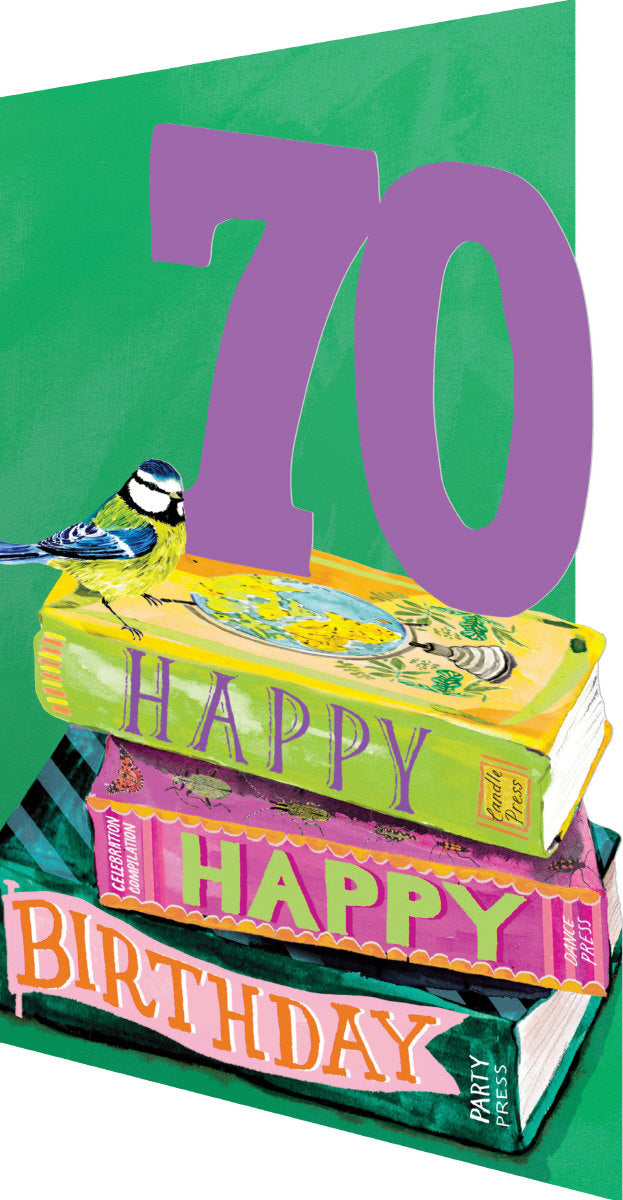 Roger la Borde Bookstack Lasercut Card