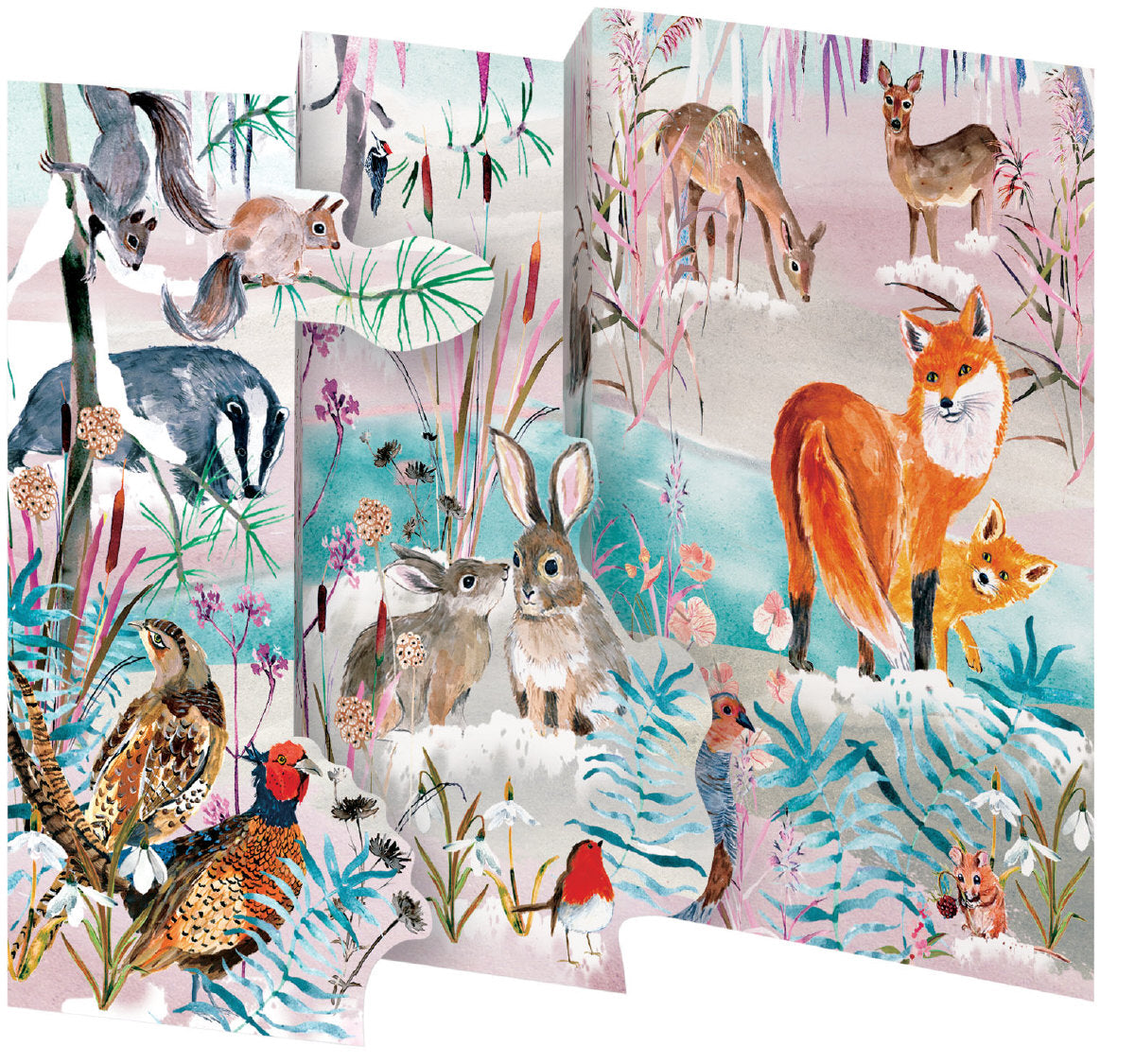 Roger la Borde Wild Winters Song Tri-fold Notecard Pack